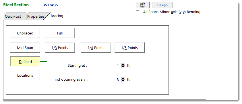 Calculation Modules > Beams > Multiple Simple Beam