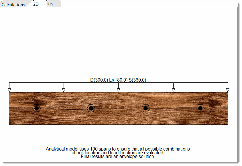 Calculation Modules > Beams > Wood Ledger