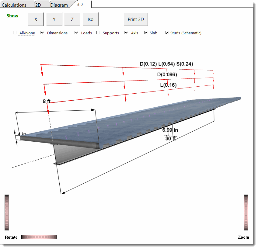 Calculation Modules > Beams > Composite Steel Beam