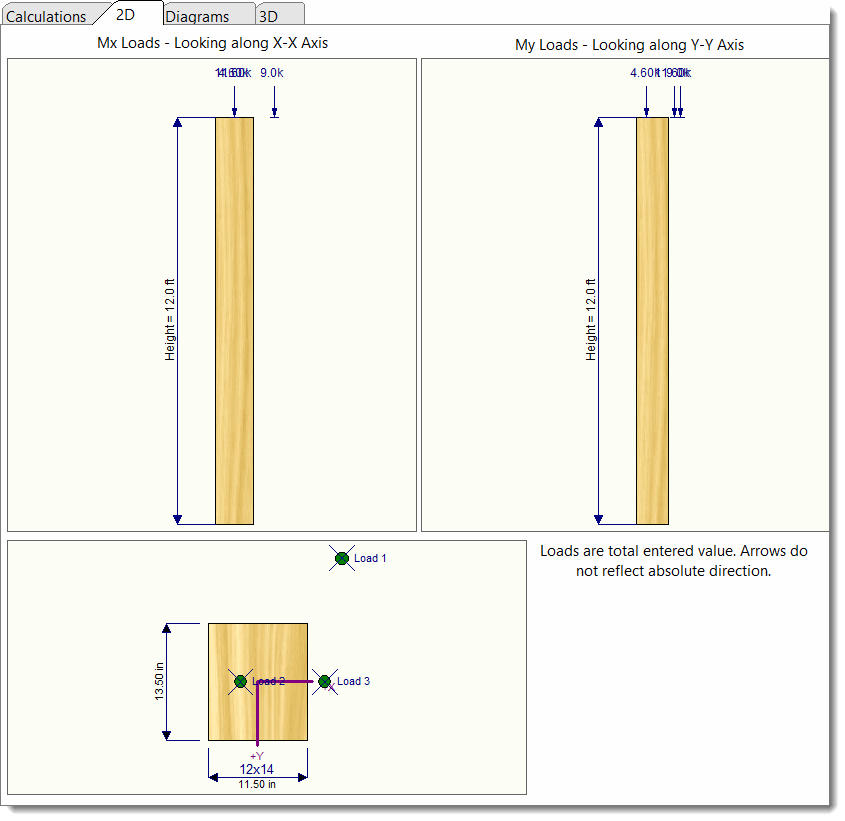 Calculation Modules > Columns > Wood Column