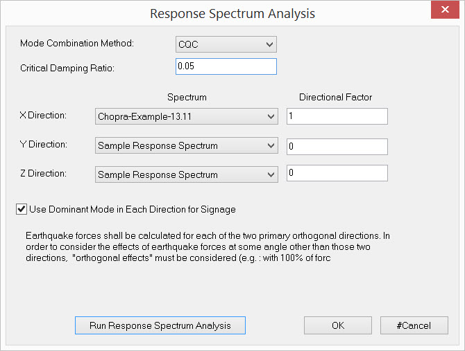 Calculation Modules Analysis Enercalc 3d Response Spectrum Analysis