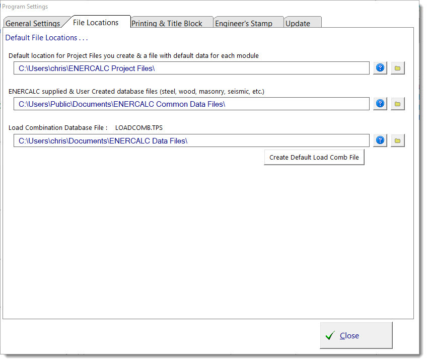 Main Menu > Settings
