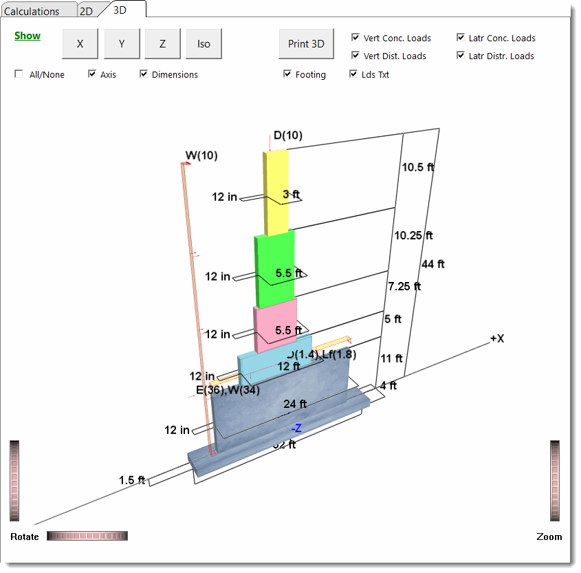Calculation Modules > Walls > Shear Walls > Concrete Shear Wall